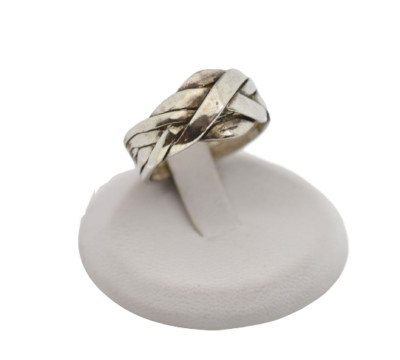 6 Band Interlocking Puzzle Ring 925 Sterling Silver Sizes 5, 6, 6.5, 7 ...