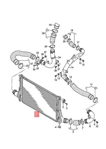 Genuine VW Atlas Cross Sport Teramont CA1 CMC Charge Air Cooler ...