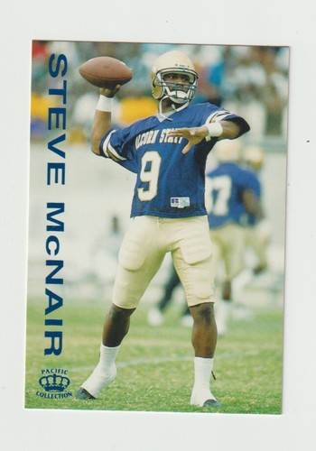 1995 Pacific Gridiron Blue #74 STEVE McNAIR Alcorn State JUMBO Football ...