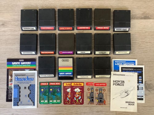 Lot of 16 RARE Intellivision games (Thin Ice, Hover Force, White ...