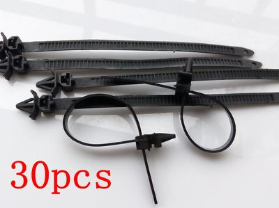 30 Releasable Cable Strap Clip Push Mount Wire Tie 142mm For Hond For ...