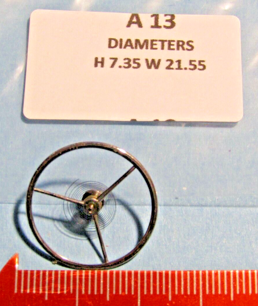 FUSEE BALANCE WHEEL POCKET WATCH STEEL RIM GENUINE IN GOOD CONDITION ...