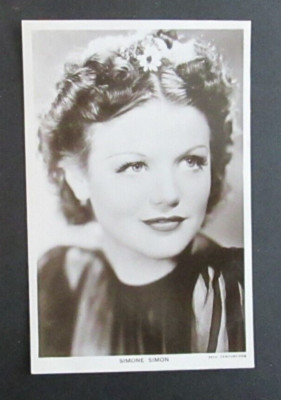 Simone Simon Picturegoer Series 85 #1093 Hollywood Movies RPPC Postcard ...