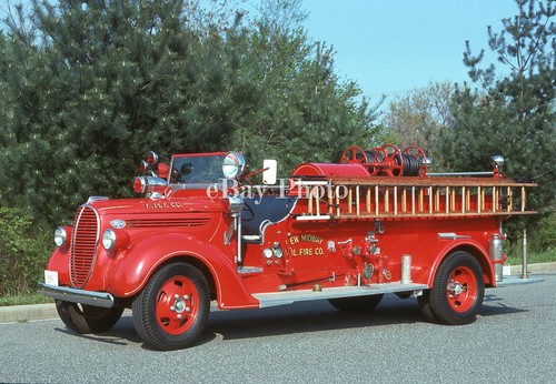 Fire Apparatus Slide New Midway MD Fire Company Ford Antique Engine | eBay