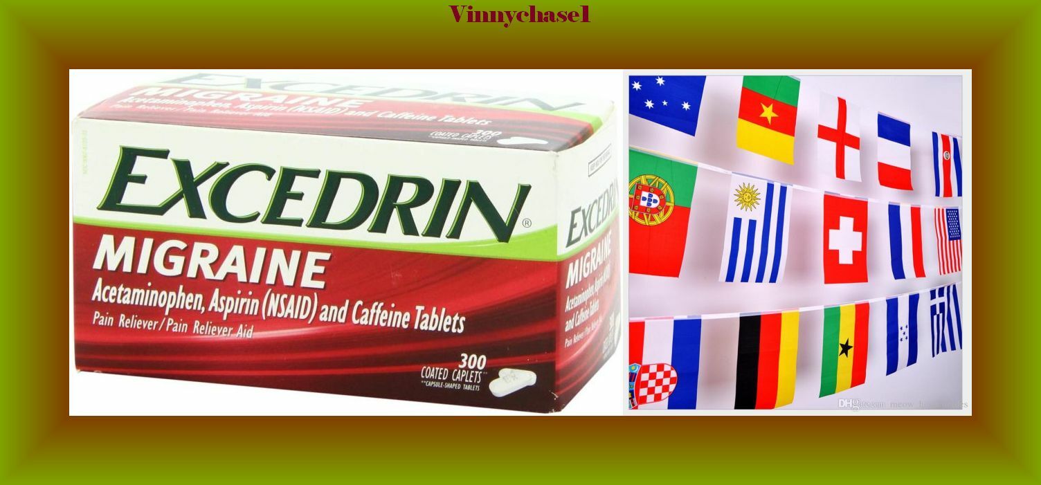 EXCEDRIN MIGRAINE 300 Coated Caplets Pain Reliever Aid Aspirin(NSAID ...