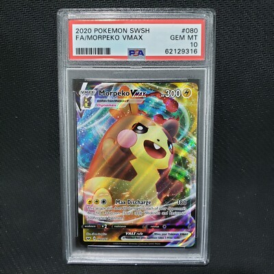 2020 Pokemon: MORPEKO VMAX 080/202 [Sword & Shield Base Set] Gem Mint ...
