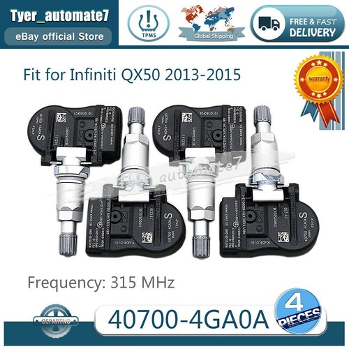 4pcs 40700-4GA0A Tire Pressure Sensor TPMS for 2014-2015 Nissan ...