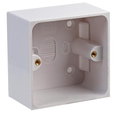 Surface Mount Pattress Back Box For Cooker / Shower Switch | eBay UK