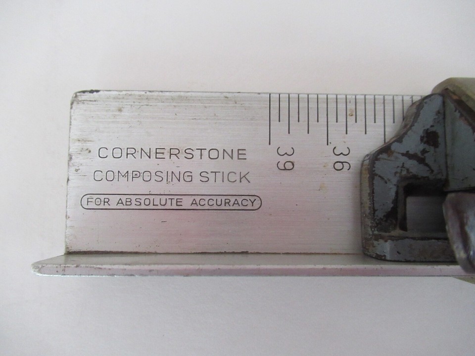 Cornerstone Vintage Letterpress Composing Stick | eBay