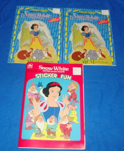 SNOW WHITE ACTIVITY BOOK LOT OF (3) ALL NEW & UNUSED | eBay