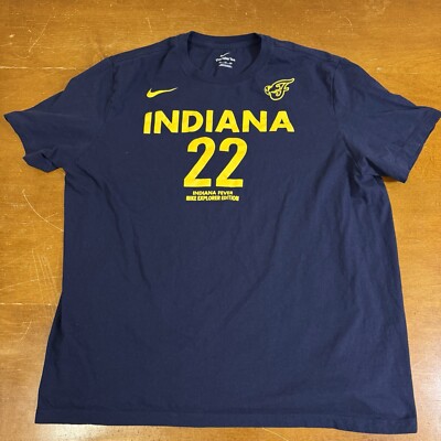 Indiana Fever Shirt Mens 2XL Blue WNBA Explorer Edition Caitlin Clark ...