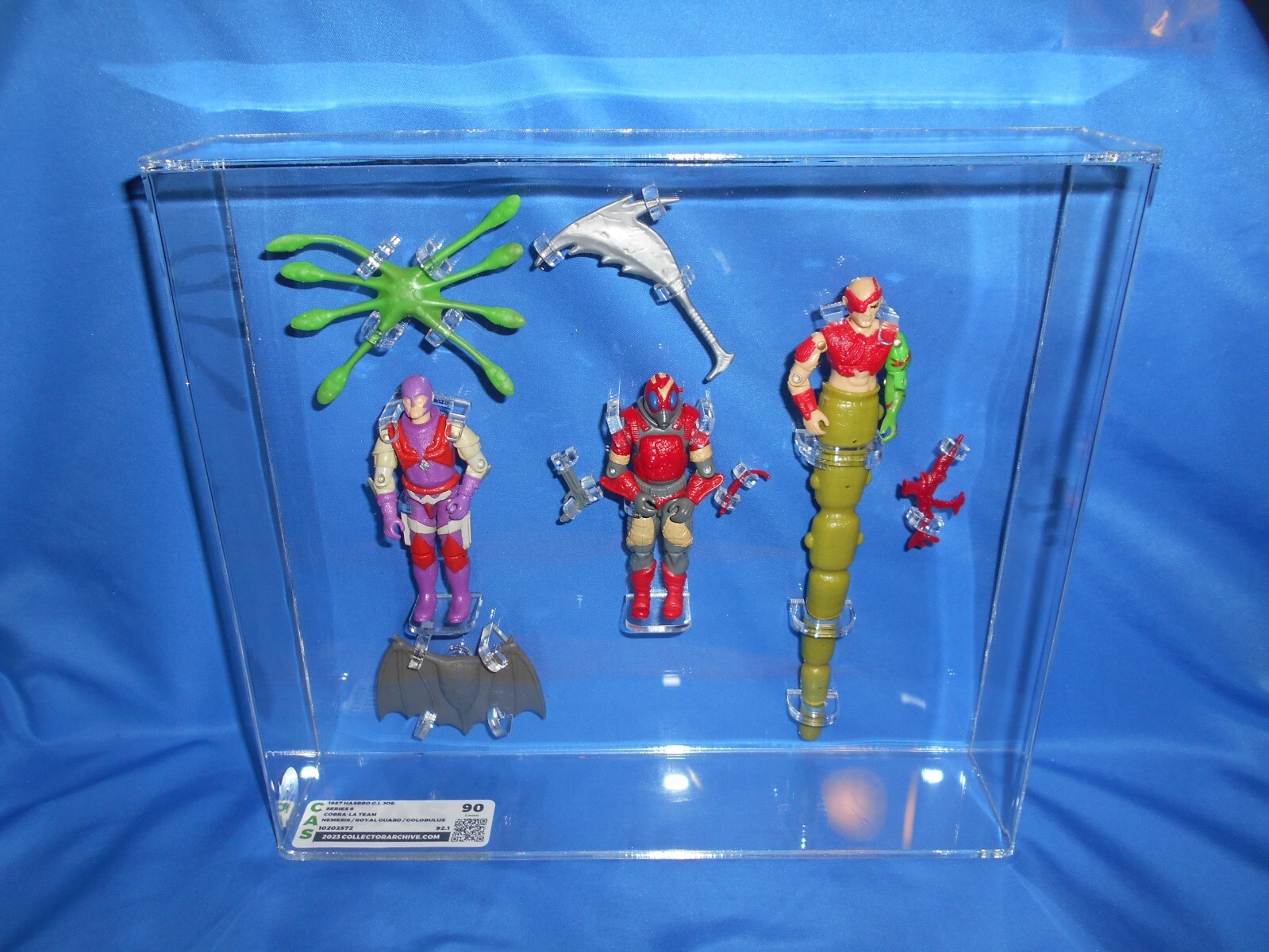 1987 GI JOE COBRA LA ROYAL GUARD GOLOBULUS ENFORCER COMPLETE CAS GRADED ...