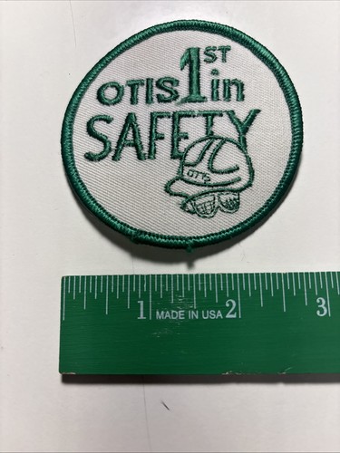 Vintage Otis 1st In Safety Embroidered Patch | eBay