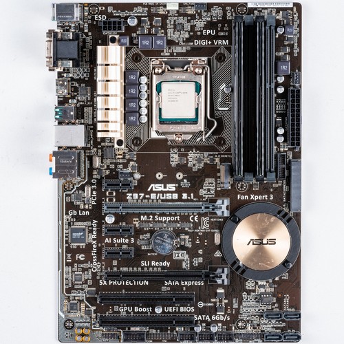 Asus Z97-E/USB3.1 ATX Motherboard DDR3 NVMe M.2 Intel Haswell 4th Gen ...