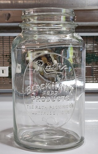 Rath’s Black Hawk Food Products Quart Mason Jar Waterloo Iowa | eBay