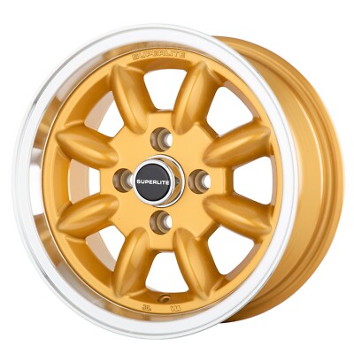 6x 13 Superlite Wheels Classic Ford Set of 4 Gold | eBay Australia