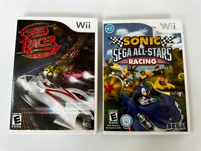 Sonic & Sega All-Stars Racing (Nintendo Wii, 2010) & Speed Racer The ...