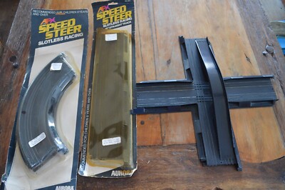 Aurora AFX Speed Steer Slotless Car Track,Intersection,9" Curve,15 ...