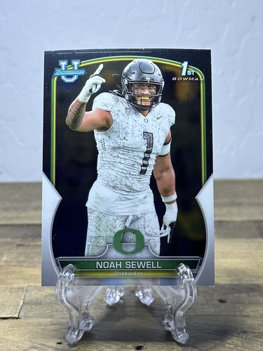 2022 Bowman Chrome University #57 Noah Sewell Oregon Ducks Football ...