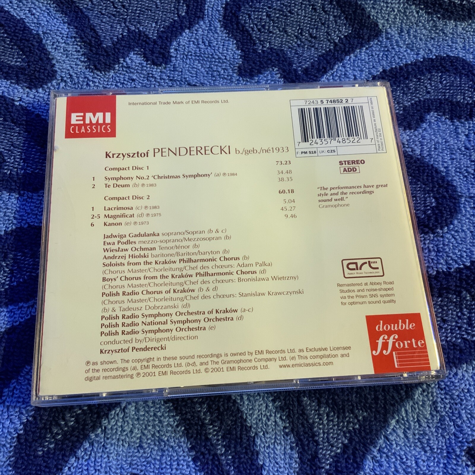 Penderecki Polish Radio National Symphony Orchestra Krzystof Penderecki ...