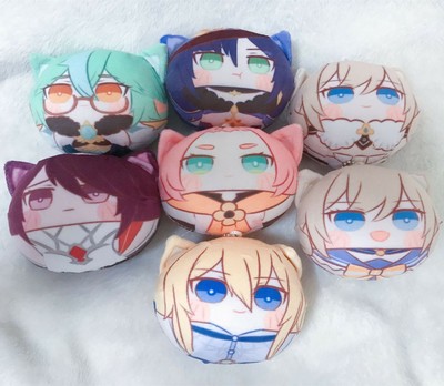 Genshin Impact Mona Sucrose Diona Barbara Jean Rosaria Plush Doll Toy ...