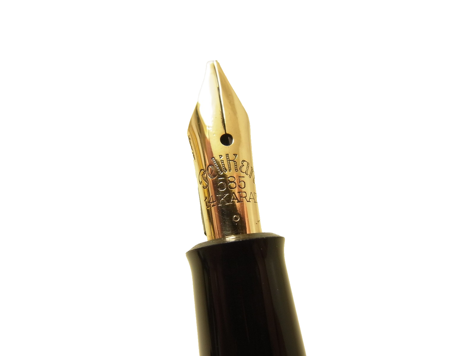 Beautiful 1954-56 PELIKAN 400 Striated Fountain Pen Flexy 14K OB F-BB ...