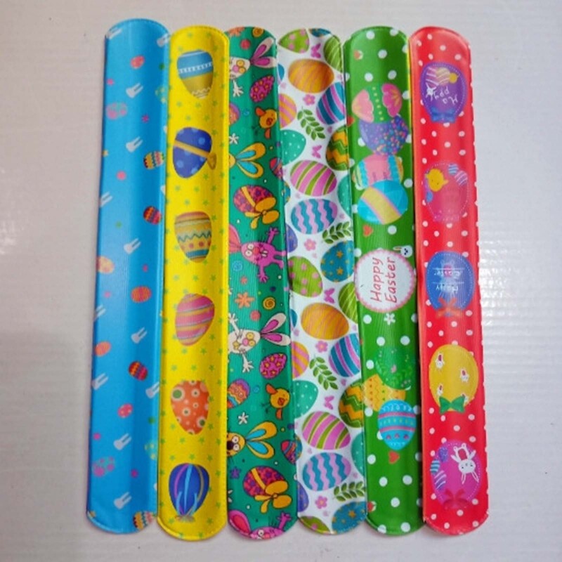 Easter Slap Snap Wrap Wristband Bracelet Hand Kids Girl Toy | eBay