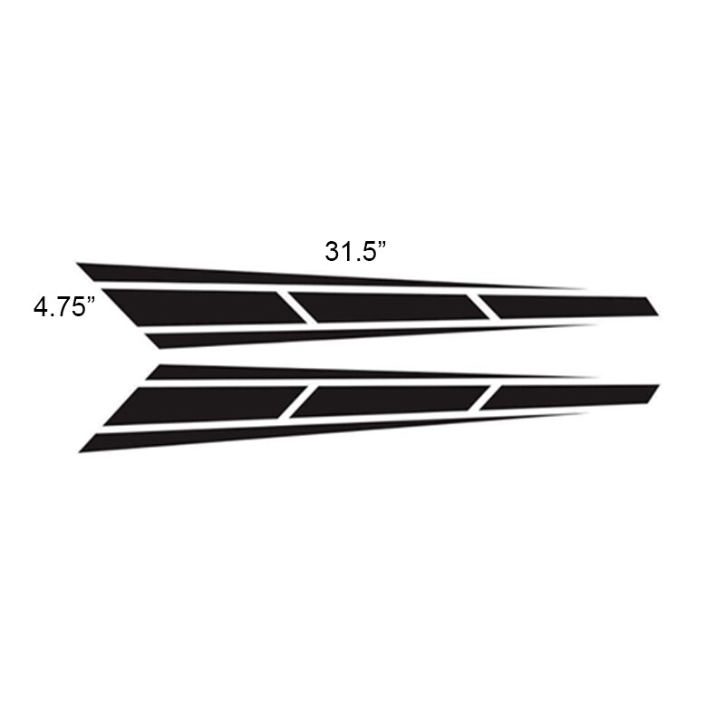 Universal Racing Sport Hood roof Stripes Decal Vinyl Sticker for Sedan ...
