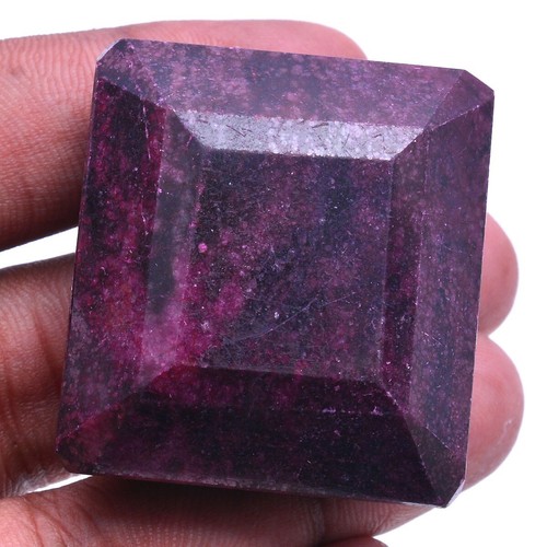 333 Cts Natural Ruby Gorgeous Red 38mm*35mm Octagon Faceted Cut Loose Gemstone | eBay