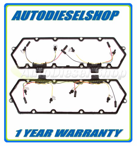 94-97 7.3L FORD POWERSTROKE DIESEL VALVE COVER GASKETS 7.3 | eBay
