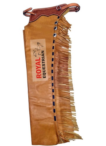 Handmade Western Cowboy Full Chap Fringes Cow Leather Men Pant Riding ...