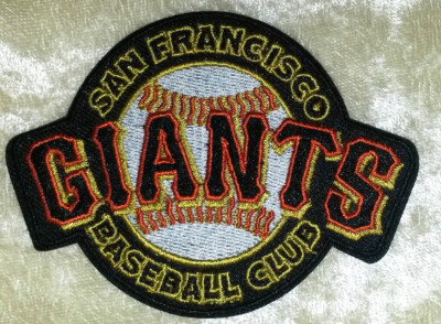 SF Giants Baseball Club 3.5" Iron On Embroidered Patch ~Free Tracking ...