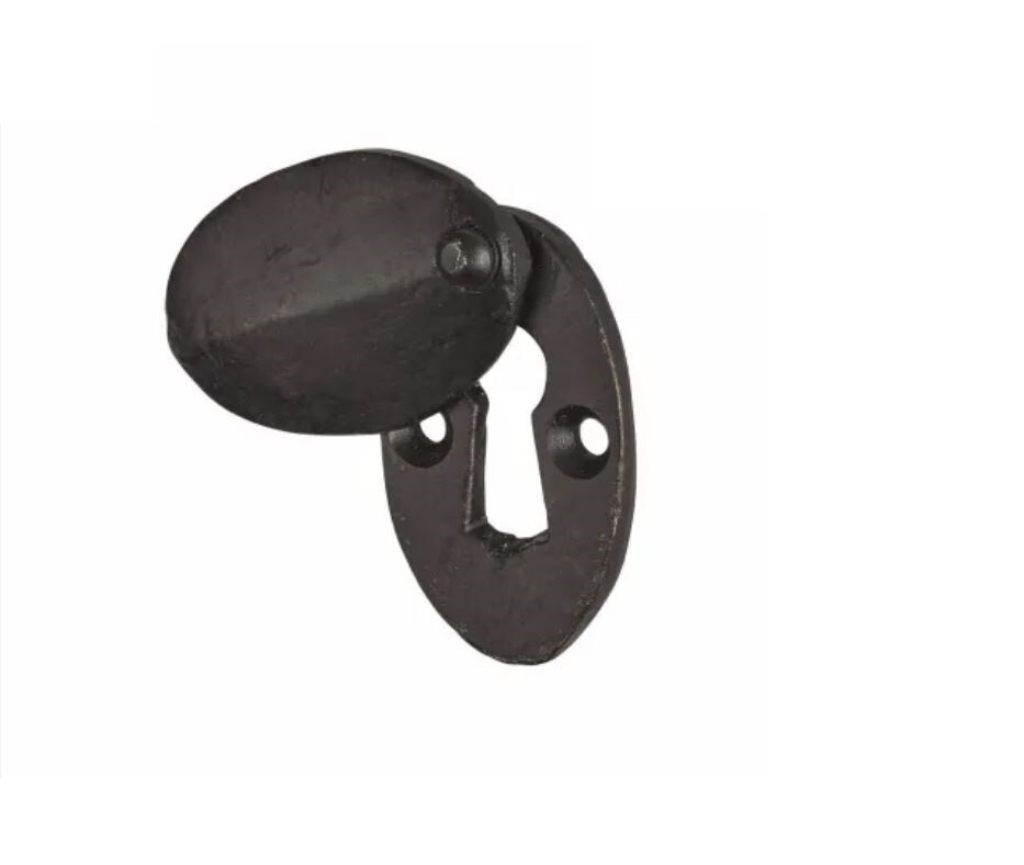 BLACK ANTIQUE CAST IRON KEYHOLE KEY HOLE COVERS ESCUTCHEONS | eBay UK