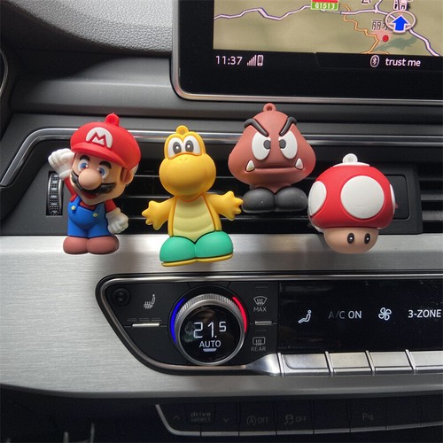 Cute Mario Brother Car Vent Clip Air Freshener Diffuser Decoration ...