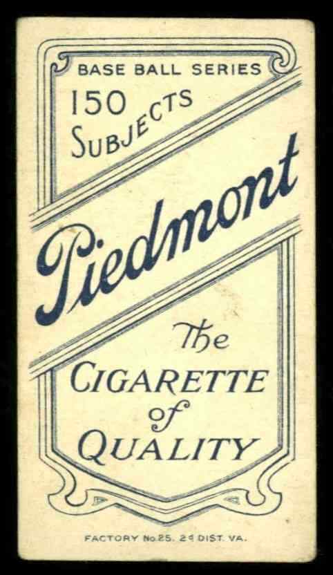 1909 T206 Harry Pattee Piedmont - VG | eBay