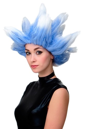 Parrucca Fan Cosplay Nordwind Tempesta Storm Inverno Eiswind Blu Bianco ...
