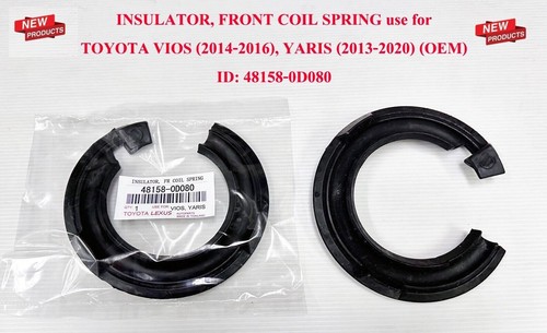 1x Insulator Coil Spring Front Lower For 2014-2016 Toyota Vios 2013 ...