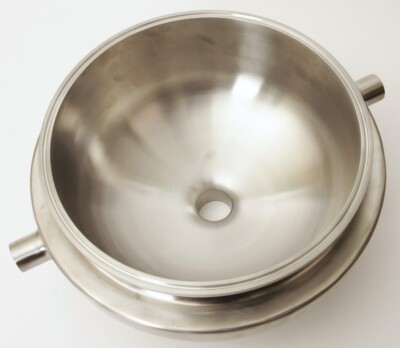 Jacketed Bowl Reducer | Tri Clamp 10 inch x 1.5 in. w/ (2) FNPT 1/2 in ...