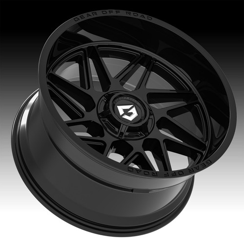 Gear Off Road 761B Ratio Gloss Black 20x10 6x135 / 6x5.5 -19mm (761B ...