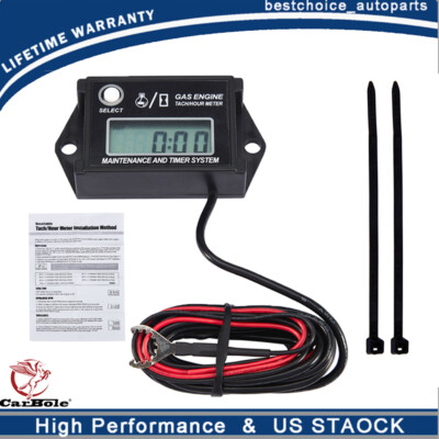 Tiny Tach Digital Hour Meter/Tachometer for Briggs&Stratton Kohler 2/4 ...