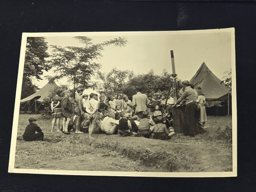 DJ JUGEND PIMPF BOYS & BDM GIRLS CAMP w BIG TELESCOPE! WW2 WWII German ...