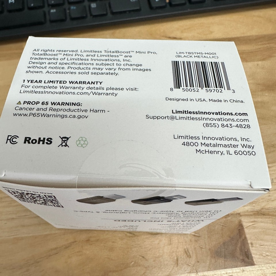 Limitless TotalBoost Mini Pro 5,000mAh Universal Power Bank Multiple ...