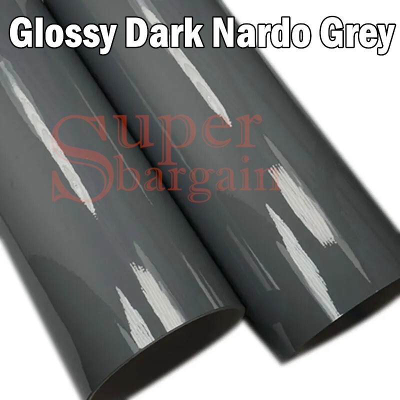 3 Meters x 1.52 Meter Glossy Dark Nardo Grey Car Vinyl Wrap Vinyl ...