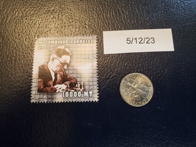 Mikhail Botvinnik chess grandmaster 2001 Mocambique Perforated Stamp | eBay