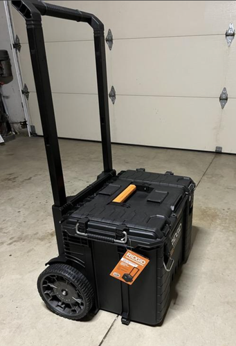 RIDGID 2.0 Pro Gear System 25" All Terrain Rolling Tool Cart Organizer ...