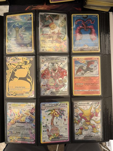 Pokemon Binder Lot Collection Of 108 Cards All Different Full Arts, Ex ...