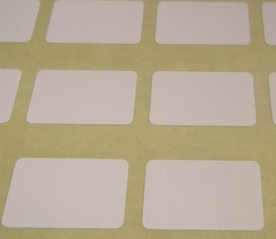 Blank White Price Point Stickers Labels 10 x 20mm Rectangle, Square ...