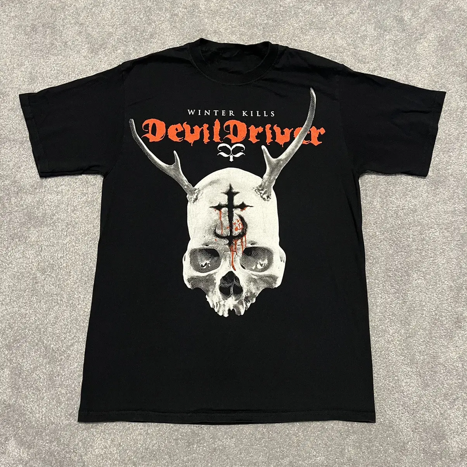 DevilDriver Winter Kills Short Sleeve Black Unisex S-5XL T-shirt | eBay