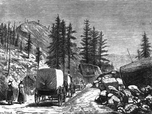 COLORADO. Emigrant Train in c1880 old antique vintage print picture | eBay
