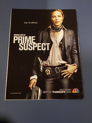 MARIA BELLO PRIME SUSPECT 1ST SEASON PREMIER Poster Print Ad Photo Cop ...